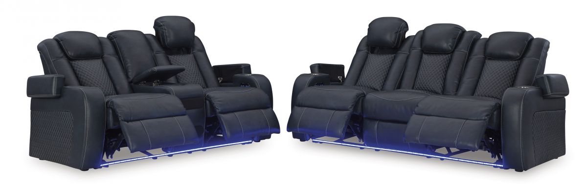 Fyne-Dyme Sapphire 2-Piece Power Reclining Living Room Set