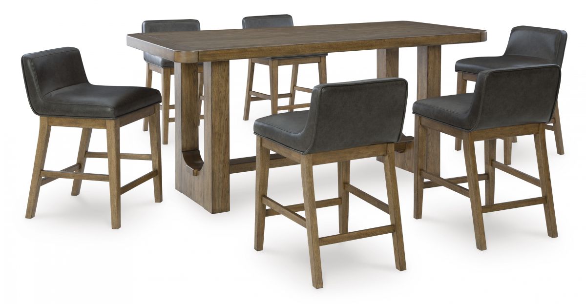 Cabalynn 7-Piece Counter Dining Room Set | Furniture Deals Online
