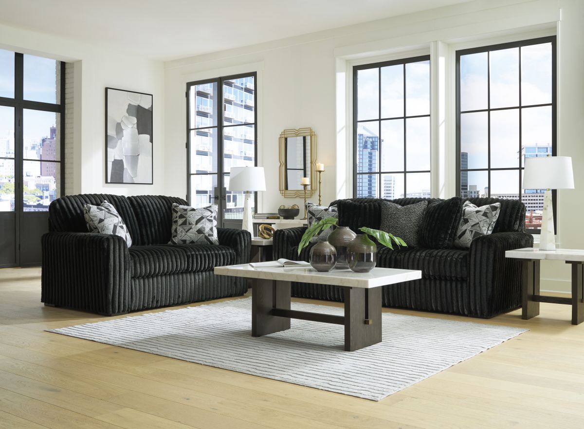 Midnight Onyx 2-Piece Living Room Set