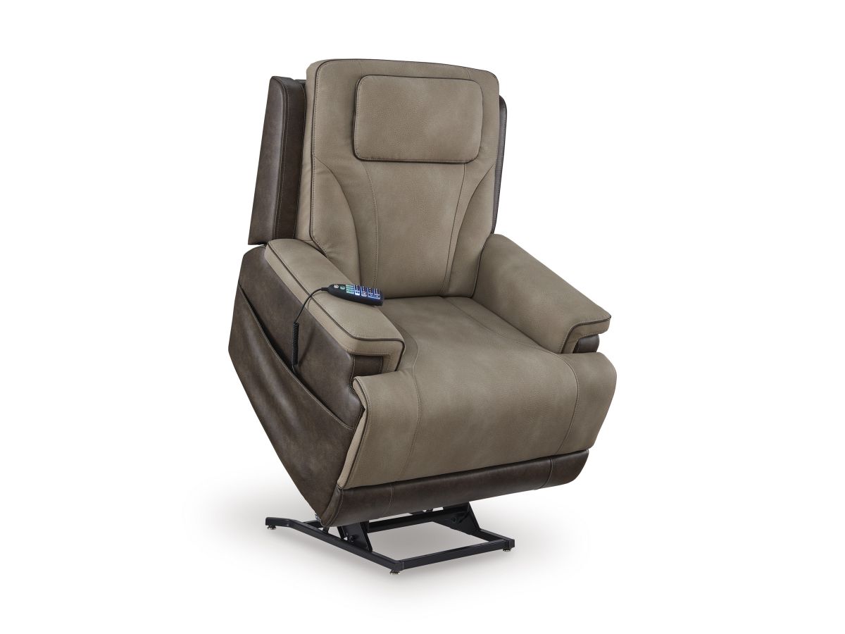 Zelner Sand Power Lift Recliner - Recliners | Furniture Deals Online
